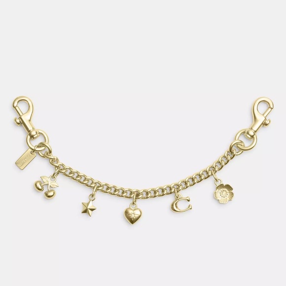 Coach | Accessories | Coach Gold Swagger Chain With Charms | Poshmark